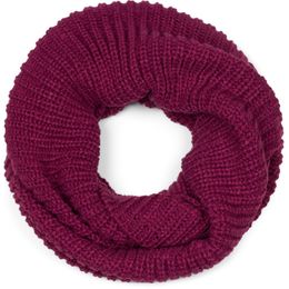 Strickschal styleBREAKER "Unifarbener Feinstrick Loop", Damen, rot (bordeaux, violett), Obermaterial: 100% Polyacryl PAN., Modisch, Modet&uuml;cher