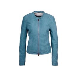 Lederjacke Freaky Nation "Desert Blue-FN", Damen, Gr. S (36), blau, Oberstoff: 100% Leder. Futter: 100% Baumwolle, normal, Jacken