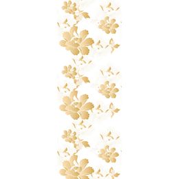 Vinyltapete queence "Melina", wei&szlig;, B:0,9m L:2,5m, Vinyl, Tapeten, 90x250cm, selbstklebend, kinderleichte Anbringung,, Sticker