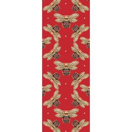 Vinyltapete queence "Luise", rot, B:0,9m L:2,5m, Vinyl, Tapeten, 90x250cm, selbstklebend, kinderleichte Anbringung,, Sticker
