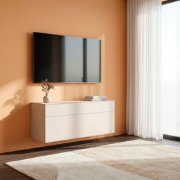 Lowboard "Essentials, TV-Board, TV-Kommode, TV-Schrank, TV-M&ouml;bel", kaschmir, B:111cm H:55cm T:42cm, Holzwerkstoff, MDF, LeGer Home by Lena Gercke, Sideboards, Lowboard, Breite: 111 cm, UV lackiert, Push-to-open-Funktion