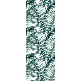 Vinyltapete queence "Mathea", gr&uuml;n, B:0,9m L:2,5m, Vinyl, Tapeten, 90x250cm, selbstklebend, kinderleichte Anbringung,, Sticker