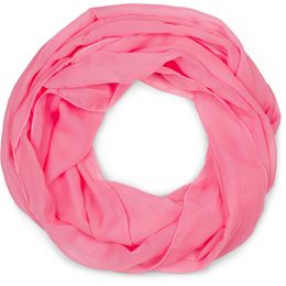 Loop styleBREAKER "Seidiger unifarbener Loop", Damen, rosa, Obermaterial: 100% Viskose CV., Modisch, Modet&uuml;cher Loop