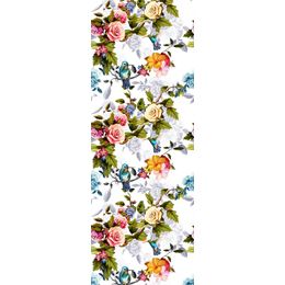 Vinyltapete queence "Josephine", bunt, B:0,9m L:2,5m, Vinyl, Tapeten, 90x250cm, selbstklebend, kinderleichte Anbringung,, Sticker