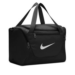 Sporttasche Nike "NK BRSLA XS DUFF - X", schwarz, schwarz, wei&szlig;, Obermaterial: 100% Polyester, Taschen Sporttasche, f&uuml;r Erwachsene, mit bel&uuml;ftetem Seitenfach, mit beschichtetem Boden