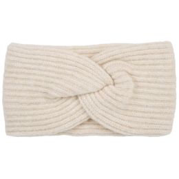 Stirnband styleBREAKER "Strick Stirnband Rippenmuster Twist Knoten", Damen, beige, Obermaterial: 80% Polyacryl PAN. 20% Wolle WO., Modisch, M&uuml;tzen Stirnband