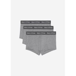 Marc O'Polo Trunk MARC O'POLO "Essentials", Herren, Gr. S, grau (nordic grau melange), Single Jersey, Obermaterial: 95% Baumwolle, 5% Elasthan, meliert, unifarben, k&ouml;rpernah, Unterhosen, mit markantem Logobund