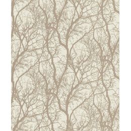 Strukturtapete rasch "Tapetenwechsel", beige, B:0,53m L:10,05m, Tapeten