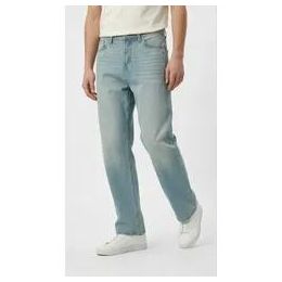 Jack & Jones Relax-fit-Jeans JACK & JONES "JJIALEX mit cleanem Look und Taschenvielfalt", Herren, Gr. 34, L&auml;nge 32, blau, denim, Denim/Jeans, Obermaterial: 100% Baumwolle, Abriebeffekte, relaxed fit lang, Jeans, Baumwolle, relax fit