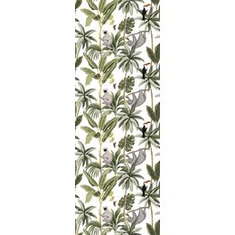 Vinyltapete queence "Corinna", wei&szlig;, B:0,9m L:2,5m, Vinyl, Tapeten, 90x250cm, selbstklebend, kinderleichte Anbringung,, Sticker
