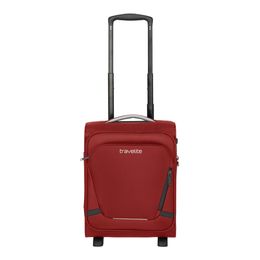 Handgep&auml;ck-Trolley Travelite "JETPACK Easy 2 Cabin Handgep&auml;ck Koffer", Gr. B/H/T: 30cm x 40cm x 20cm 21 l, rot, Polyester, unifarben mit Farbeins&auml;tzen, Koffer