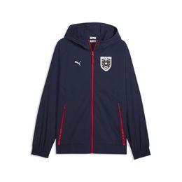 Trainingsjacke Puma "&Ouml;sterreich PumaTECH Gewebte Jacke Herren", Herren, Gr. M, navy rot blau, Obermaterial: 100% Elastomultiester. Taschenfutter: 100% Polyester, Jacken Trainingsjacke