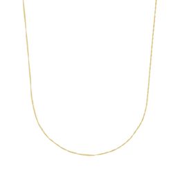 Collierkettchen Amor, gelbgoldfarben, Halsketten, Damen, Gelbgold 585, L: 45 B: 1mm, Made in Germany, B:1mm