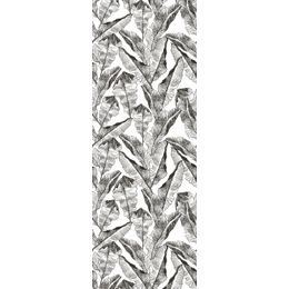 Vinyltapete queence "Drasso", grau, B:0,9m L:2,5m, Vinyl, Tapeten, 90x250cm, selbstklebend, kinderleichte Anbringung,, Sticker