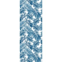 Vinyltapete queence "Bent", blau, B:0,9m L:2,5m, Vinyl, Tapeten, 90x250cm, selbstklebend, kinderleichte Anbringung,, Sticker
