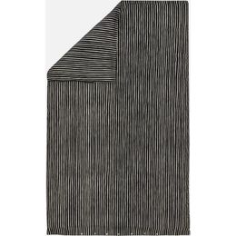 Bettbezug Marimekko "PICCOLO", schwarz, B:140cm L:200cm, Perkal, Obermaterial: 100% Baumwolle, Bettbez&uuml;ge, aus Baumwollperkal, mit Streifen