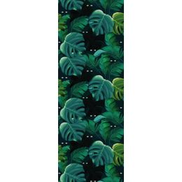Vinyltapete queence "Claire", schwarz, B:0,9m L:2,5m, Vinyl, Tapeten, 90x250cm, selbstklebend, kinderleichte Anbringung,, Sticker