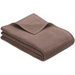 Wohndecke Ibena "Luxus", braun (espresso), B:100cm L:150cm, Baumwolle, Polyacryl, Polyester, Wohndecken, Wohndecke, verschiedene Gr&ouml;&szlig;en, uni, Kuscheldecke, Premium, made in Europe
