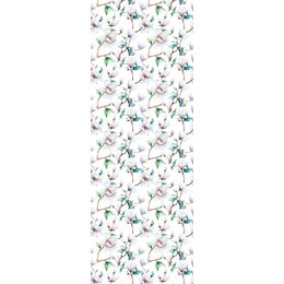 Vinyltapete queence "Lian", wei&szlig;, B:0,9m L:2,5m, Vinyl, Tapeten, 90x250cm, selbstklebend, kinderleichte Anbringung,, Sticker
