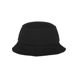 Flex Cap Flexfit "Flexfit Unisex Flexfit Cotton Twill Bucket Hat", Gr. onesize, schwarz, 98% Baumwolle, 2% Elasthan, unifarben, Caps