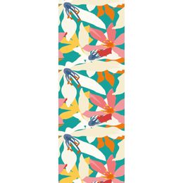 Vinyltapete queence "Davina", bunt, B:0,9m L:2,5m, Vinyl, Tapeten, 90x250cm, selbstklebend, kinderleichte Anbringung,, Sticker