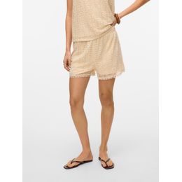 V&eacute;ro Moda Shorts VERO MODA "VMMAYA HW SHORT SHORTS JRS VO", Damen, Gr. XS, N-Gr, birch, Jersey, Obermaterial: 95% Polyester, 5% Elasthan, unifarben, regular fit kurz, Hosen Shorts, Materialmix, regular fit