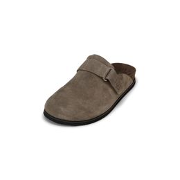 Marc O'Polo Sandale MARC O'POLO "mit vorgeformtem Fu&szlig;bett", Herren, Gr. 43, schwarz nickle, Obermaterial: 100% Leder (Rind), unifarben, Schuhe Sandale