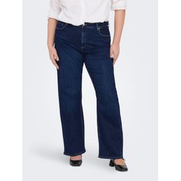 sheego Gro&szlig;e Gr&ouml;&szlig;en High-waist-Jeans, dark blue denim, Gr&ouml;&szlig;e 54 - Damen