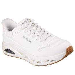 Slip-On Sneaker Skechers "UNO GLIDE-STEP-GLIDE ON AIR", Herren, Gr. 39, wei&szlig;, Lederimitat, Schuhe, Schn&uuml;rschuh, Freizeitschuh mit Handsfree Slip-Ins Technologie