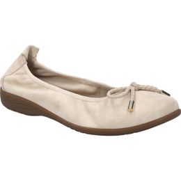 Ballerina Josef Seibel "Fenja 09, beige", Damen, Gr. 37, beige, Obermaterial: 100% Rindsleder Leather cow., Schuhe Ballerina