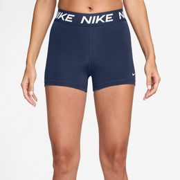 Trainingstights Nike "W NP DF 365 MR 5IN SHORT USM", Damen, Gr. L, N-Gr, midnight nav, Obermaterial: 83% Polyester, 17% Elasthan, Hosen, schnell trocknendes Material, atmungsaktiv, bequemer Sitz