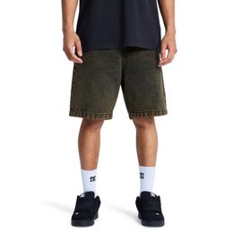 Jeansbermudas DC Shoes "Baggy", Herren, Gr. 29(XS/S), golden olive, Obermaterial: 75% Walkfrottier, 25% Walkfrottier;, Jeans