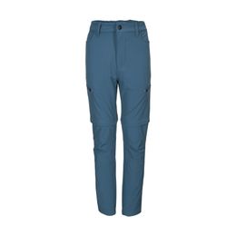 Zip-off-Hose Killtec "KOS 107 BYS PNTS", Kinder, Gr. 128, Normalgr&ouml;&szlig;en, blau, Obermaterial: 100% Polyester, Hosen, Kinderhose, schnelltrocknend, abzippbare Beine, Stretch