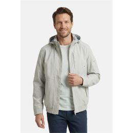 Outdoorjacke NEW CANADIAN, Herren, Gr. 25, silberfarben, grau, 100% Polyester, unifarben, kurz, hoch geschlossener Ausschnitt, Jacken Outdoorjacke, mit kuscheligem Stehkragen