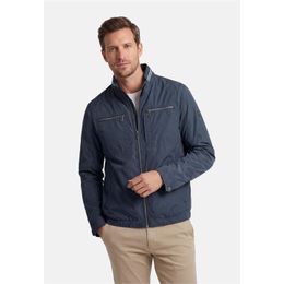 Outdoorjacke NEW CANADIAN, Herren, Gr. 50, dunkelblau, 100% Polyester, unifarben, kurz, hoch geschlossener Ausschnitt, Jacken Outdoorjacke, mit Stehkragen