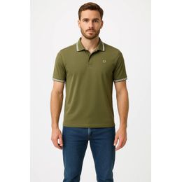 Poloshirt LPO "Funktionspolo Aben 3", Herren, Gr. 4XL, gr&uuml;n (schwarzgr&uuml;n), Jersey, 100% Polyester, regular fit h&uuml;ftbedeckend, Shirts, Schnelltrocknendes Material