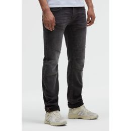 Regular-fit-Jeans CAMP DAVID, Herren, Gr. 29, L&auml;nge 32, schwarz washed jogg, Sweatware, Material: 68% Baumwolle, 16% Polyester, 14% Lyocell, 2% Elasthan, Zusatz: Enth&auml;lt nichttextile Teile tierischen Ursprungs (Badge), Abriebeffekte, regular fit, Jeans, mit tief sitzenden Ges&auml;&szlig;taschen