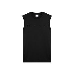 Tanktop Champion "ICONS TONAL Relex Fit Sleeveless Tee", Herren, Gr. XL, schwarz (nbk), Obermaterial: 100% Baumwolle, Tops Tanktop, sportlicher Stil, f&uuml;r Training und Freizeit, leichtes Tragegef&uuml;hl