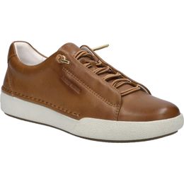 Sneaker Josef Seibel "Claire 24, camel", Damen, Gr. 42, braun (camel), Obermaterial: 100% Rindsleder Leather cow., Schuhe Sneaker