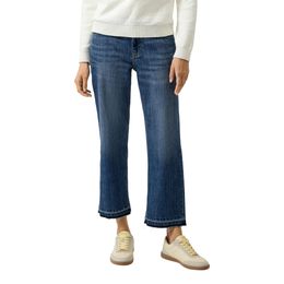5-Pocket-Jeans s.Oliver, Damen, Gr. 36, N-Gr, dunkelblau used, Denim/Jeans, Obermaterial: 99% Baumwolle, 1% Elasthan, unifarben, normal 7/8-L&auml;nge, Jeans 5-Pocket-Jeans, 7/8 L&auml;nge mit Stretch