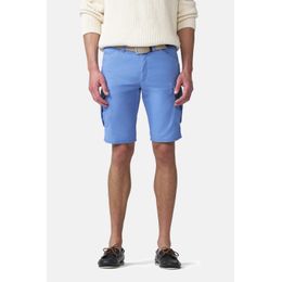 Cargohose MEYER "B-Orlando 1-3040", Herren, Gr. 29, Normalgr&ouml;&szlig;en, royalblau, 96% Baumwolle, 4% Elasthan, unifarben, regular fit kurz, Hosen Cargohose, in Regular-Fit