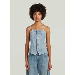 G-Star Raw T-Shirt G-STAR "Kick Bustier Top", Damen, Gr. XL, vintage bornite, Obermaterial: 95% Baumwolle, 5% Baumwolle, Shirts T-Shirt