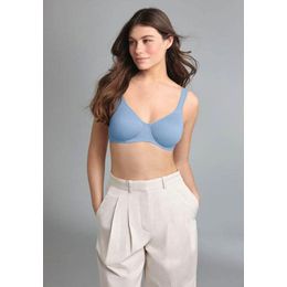 B&uuml;gel-BH Rosa Faia "Twin", Damen, Gr. 90, Cup G, blau (bel air blau), Stoff, Obermaterial: 70% Polyamid, 30% Elasthan, normal, BHs B&uuml;gel-BH, mit B&uuml;gel, verstellbare Tr&auml;ger, schlicht, atmungsaktiv
