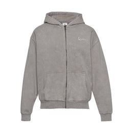 Sweatjacke Karl Kani "Karl Kani Herren", Herren, Gr. XXS, grau, 80% Baumwolle, 20% Polyester, Sweatjacken Sweatjacke