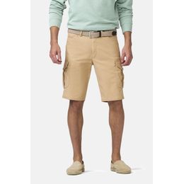 MEYER Herren Cargohose "B-Orlando 1-3040", beige, Gr. 25, unifarben, 96% Baumwolle, 4% Elasthan, Hosen, in Regular-Fit
