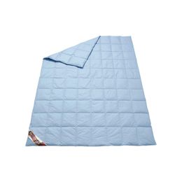 Daunenbettdecke SANNWELL Gr. 1, blau, B:135cm L:200cm, 100% Baumwolle, Bettdecken