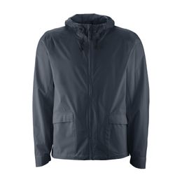 Regenjacke Gonso "Essential Rain Jacket", Herren, Gr. M, nachtblau, 100% Polyester, Jacken Regenjacke, Unisex wasserdichte Fahrradjacke, leichte Packaway Radjacke, Loose Fit