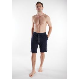 Bermudas Tom Tailor, Herren, Gr. 54, N-Gr, blau, dunkel, uni, Single Jersey, Obermaterial: 100% Baumwolle, Hosen Bermudas