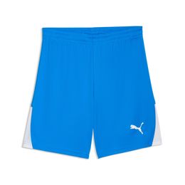 Trainingsshorts Puma "TEAMLIGA26 SHORTS", Herren, Gr. L, N-Gr, blau (electro royal, Puma wei&szlig;, Puma wei&szlig;), Interlock, Obermaterial: 100% Polyester, unifarben, regular fit kniefrei, Hosen, mit DryCELL-Technologie, atmungsaktiv, Regular Fit