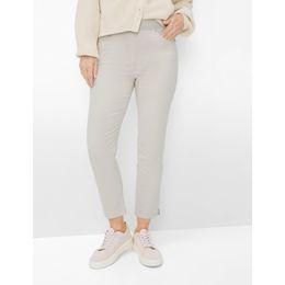 Caprihose RAPHAELA BY Brax "Style PAMINA 6/8", Damen, Gr. 40K (20), Kurzgr&ouml;&szlig;en, hellbeige, Web, 90% Baumwolle, 8% Elastomultiester, 2% Elasthan, Hosen Caprihose